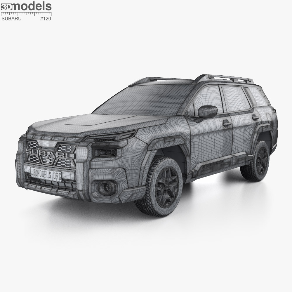 Subaru Outback Wilderness 2025 3D model - Download Crossover SUV on ...