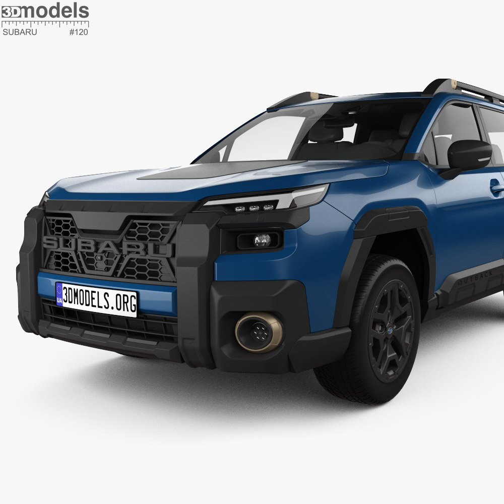 Subaru Outback Wilderness 2025 3D model - Download Crossover SUV on ...