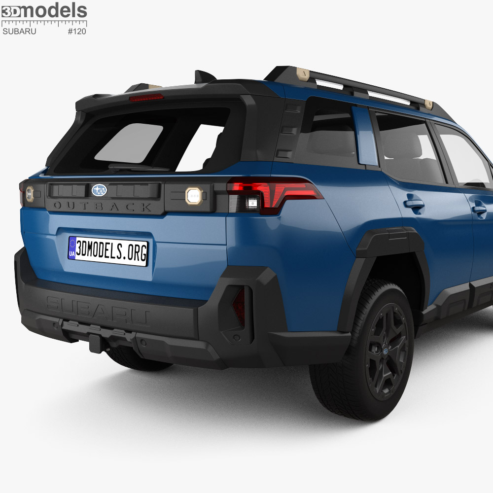 Subaru Outback Wilderness 2025 3D model - Download Crossover SUV on ...