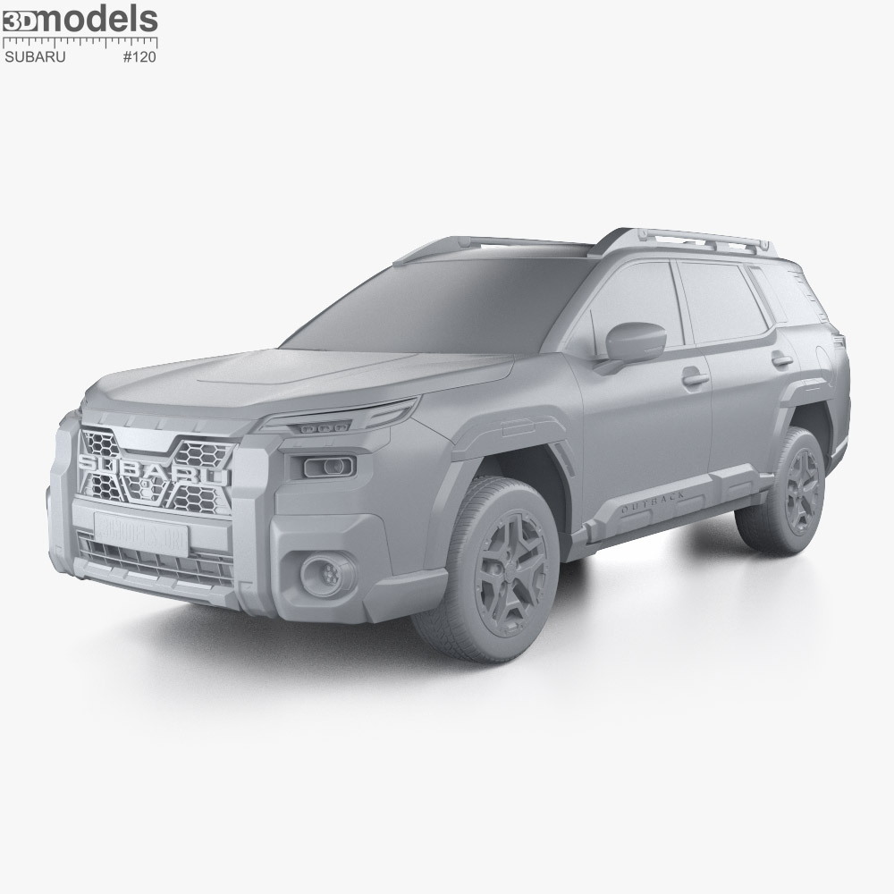 Subaru Outback Wilderness 2025 3D model - Download Crossover SUV on ...