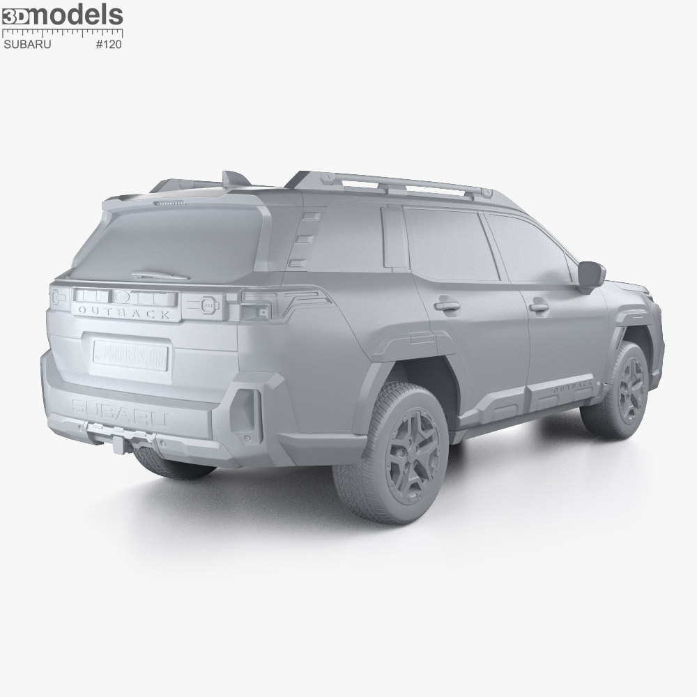 Subaru Outback Wilderness 2025 3D model - Download Crossover SUV on ...