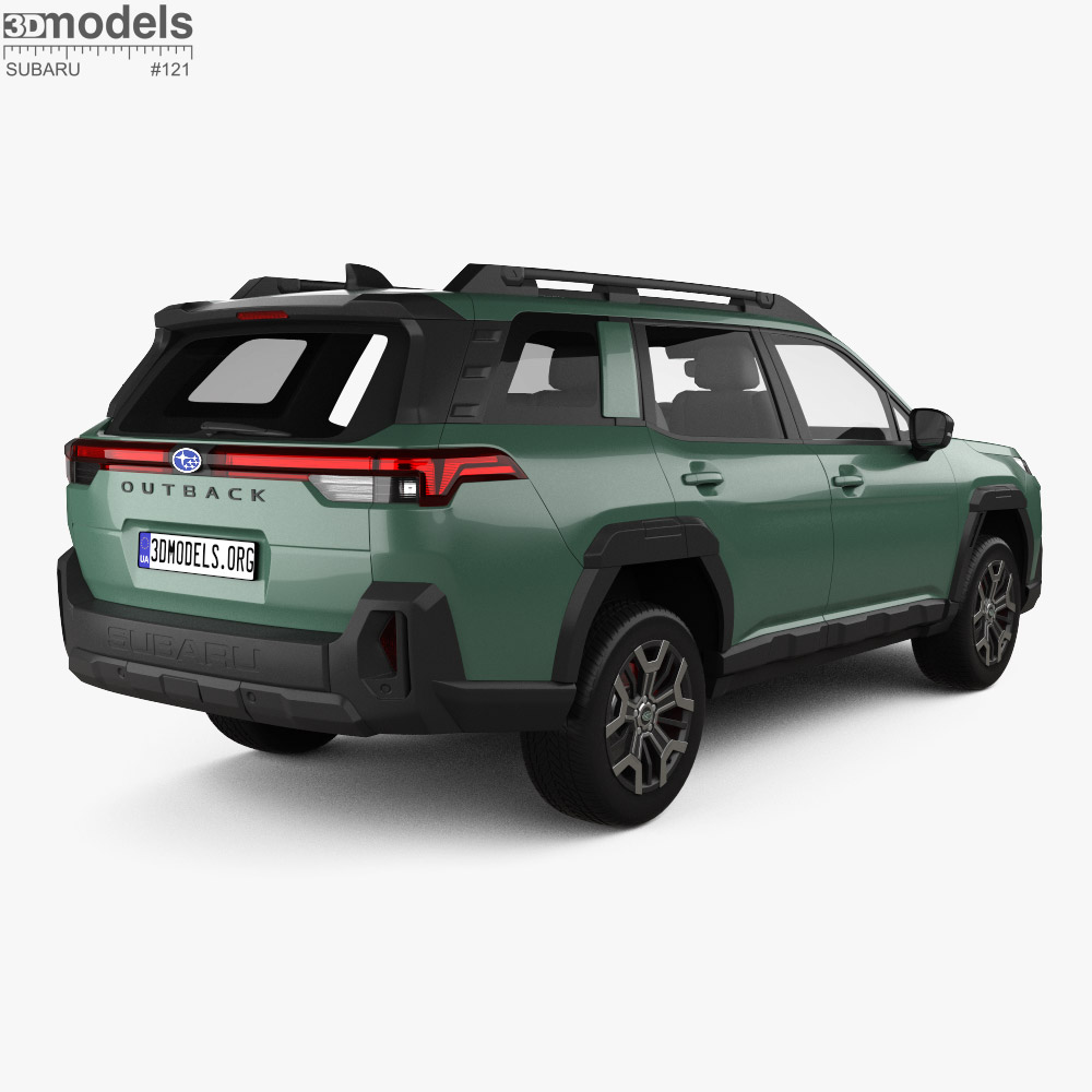Subaru Outback Touring XT 2025 3D model - Download Crossover SUV on ...