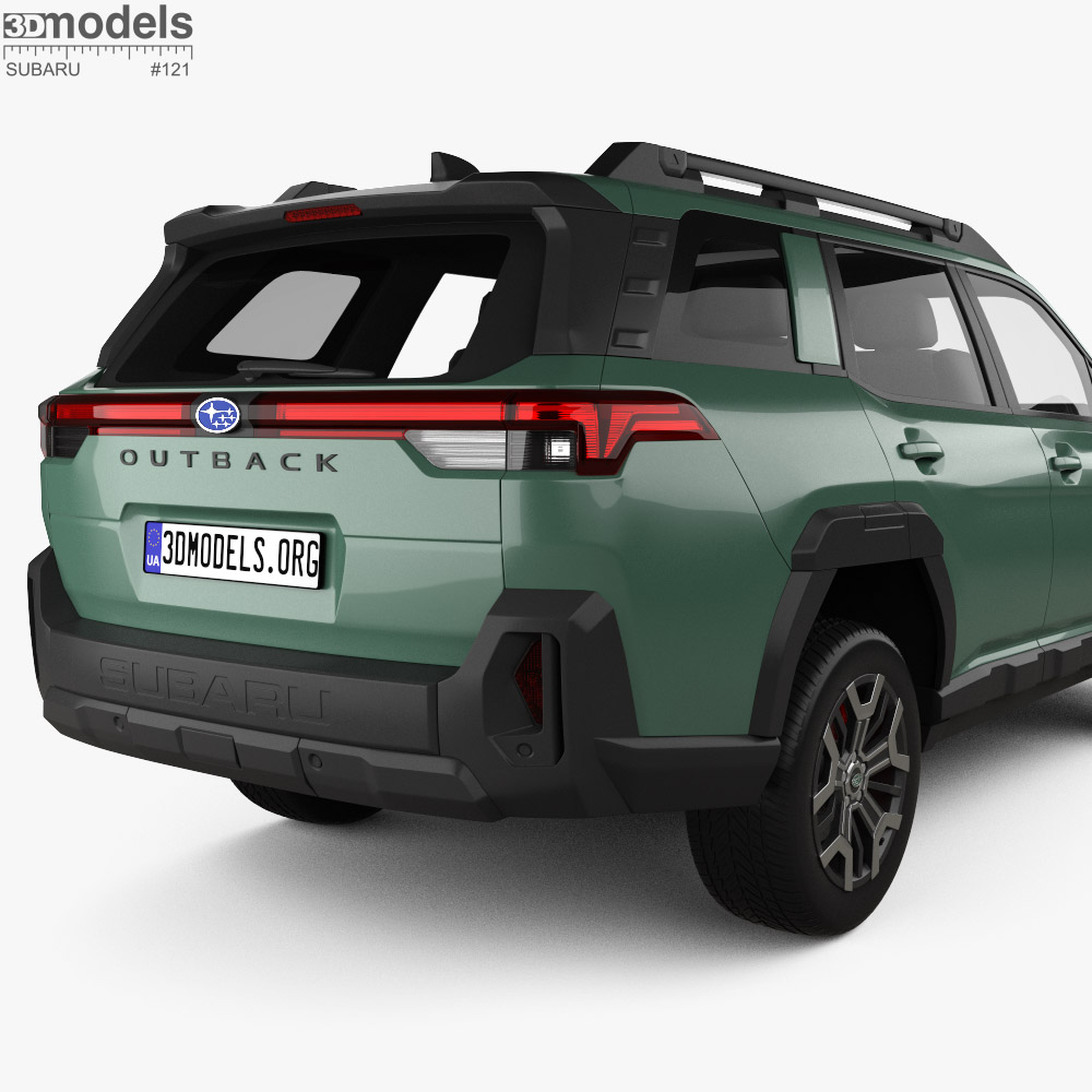 Subaru Outback Touring XT 2025 3D model - Download Crossover SUV on ...