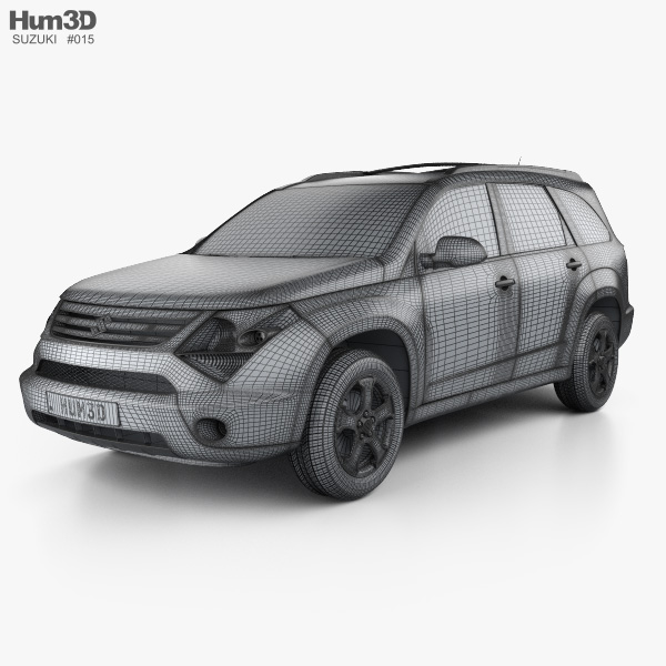 Suzuki XL7 2009 3D model - Download Crossover SUV on 3DModels.org