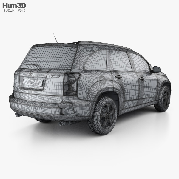 Suzuki XL7 2009 3D model - Download Crossover SUV on 3DModels.org