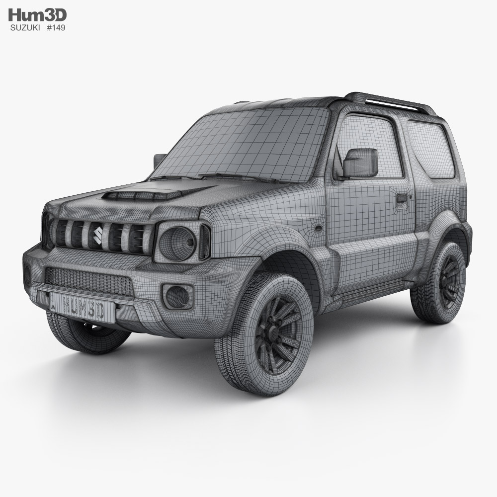Suzuki Jimny 2016 3D model - Download Crossover SUV on 3DModels.org