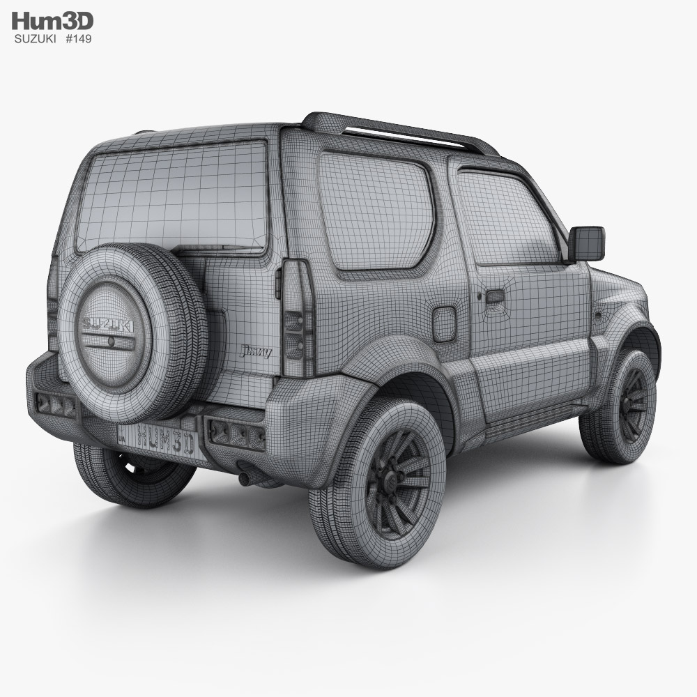 Suzuki Jimny 2016 3D model - Download Crossover SUV on 3DModels.org