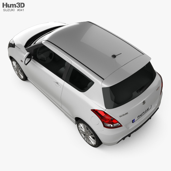 Suzuki Swift Sport hatchback 3-door 2017 3D model - Download Hatchback ...