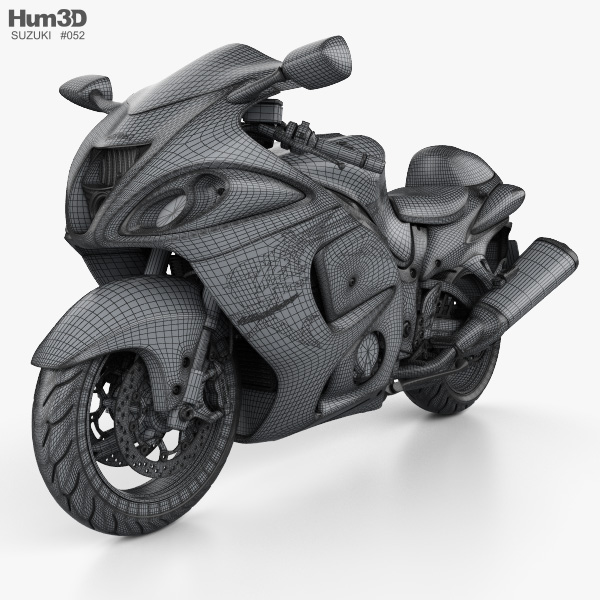 Suzuki Hayabusa 2008 Modelo 3D - Descargar Motocicletas on 3DModels.org