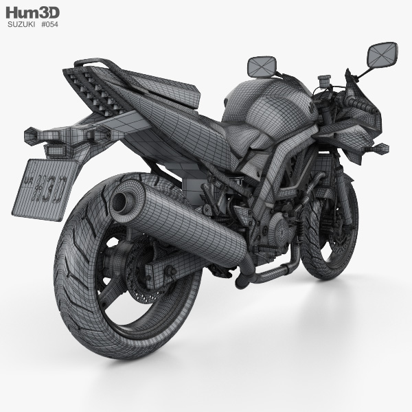 Suzuki SV650S 2015 3D model - Download Motorcycle on 3DModels.org