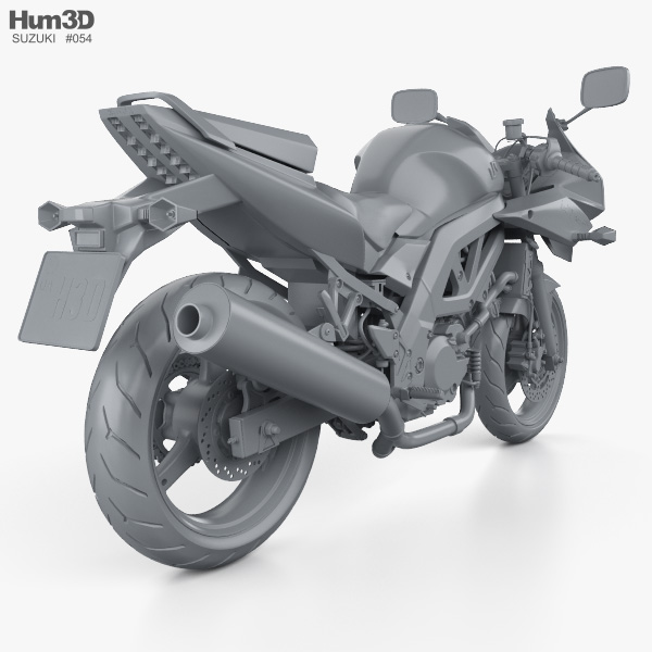 Suzuki SV650S 2015 3D model - Download Motorcycle on 3DModels.org