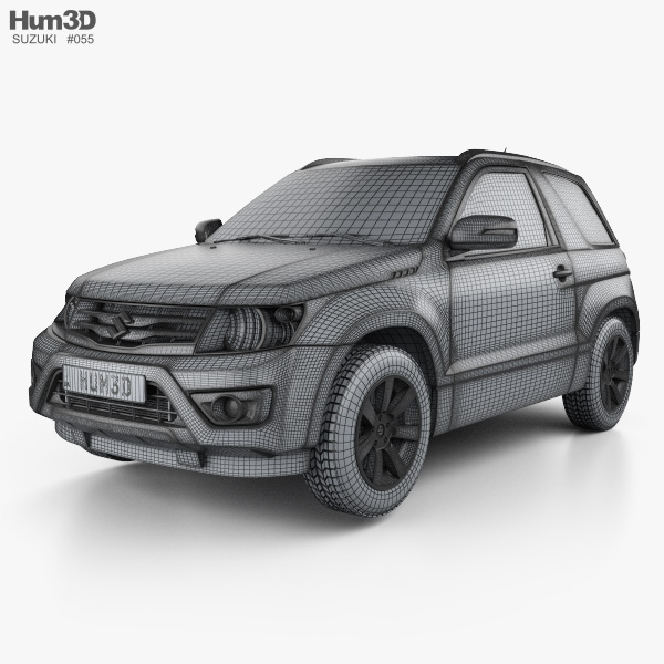 Suzuki Grand Vitara 3-door 2014 3D model - Download Crossover SUV on ...