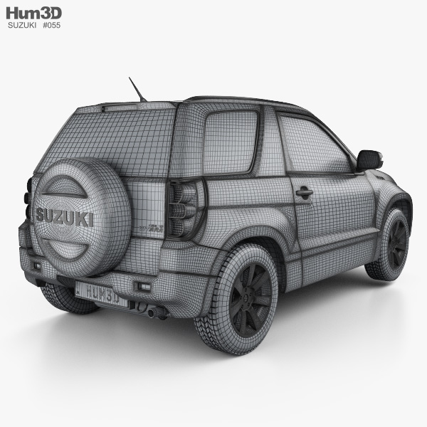 Suzuki Grand Vitara 3-door 2014 3D model - Download Crossover SUV on ...
