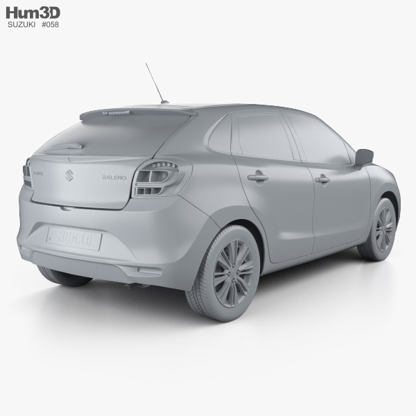 Suzuki Baleno 2019 3D model - Download Hatchback on 3DModels.org