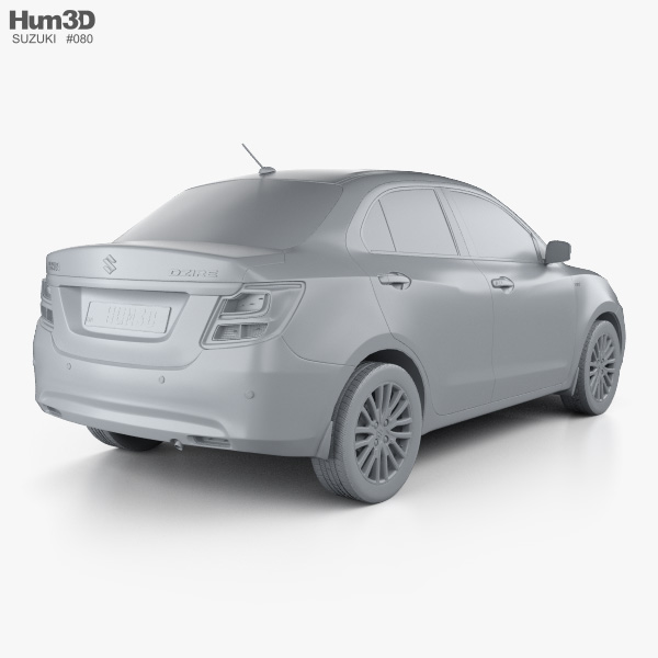 Suzuki (Maruti) Swift Dzire 2020 3D model - Download Sedan on 3DModels.org