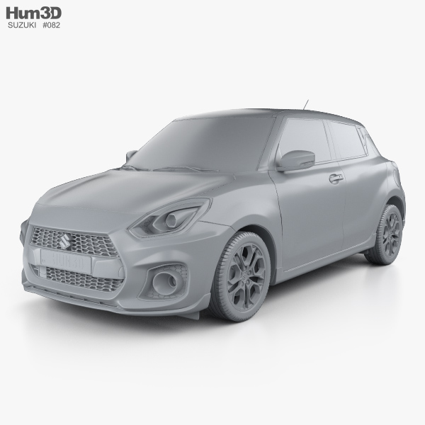 Suzuki Swift Sport 2020 Modelo 3D - Descargar Hatchback activado ...