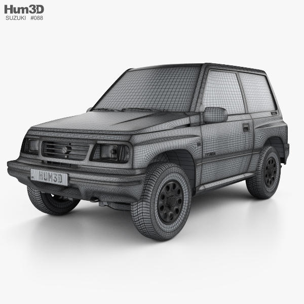 Suzuki Vitara 3 portas 1998 Modelo 3D - Baixar Crossover SUV no ...