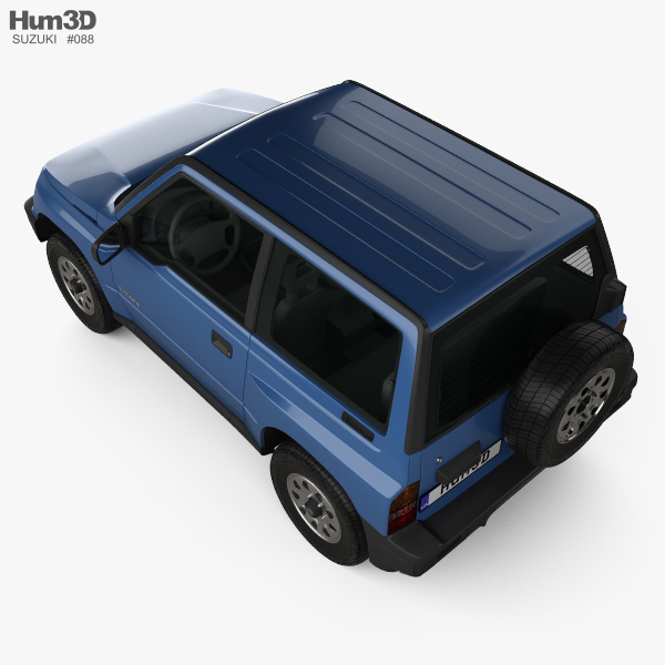 Suzuki Vitara 3-door 1998 3D model - Download Crossover SUV on 3DModels.org