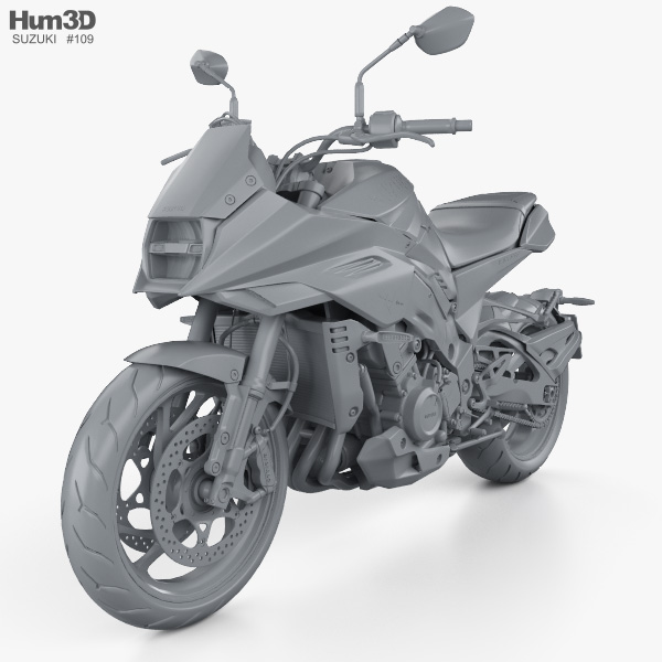 Suzuki Katana 1000 2019 3D model - Download Motorcycle on 3DModels.org