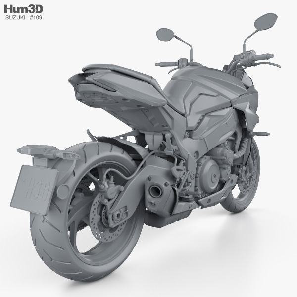 Suzuki Katana 1000 2019 3D model - Download Motorcycle on 3DModels.org