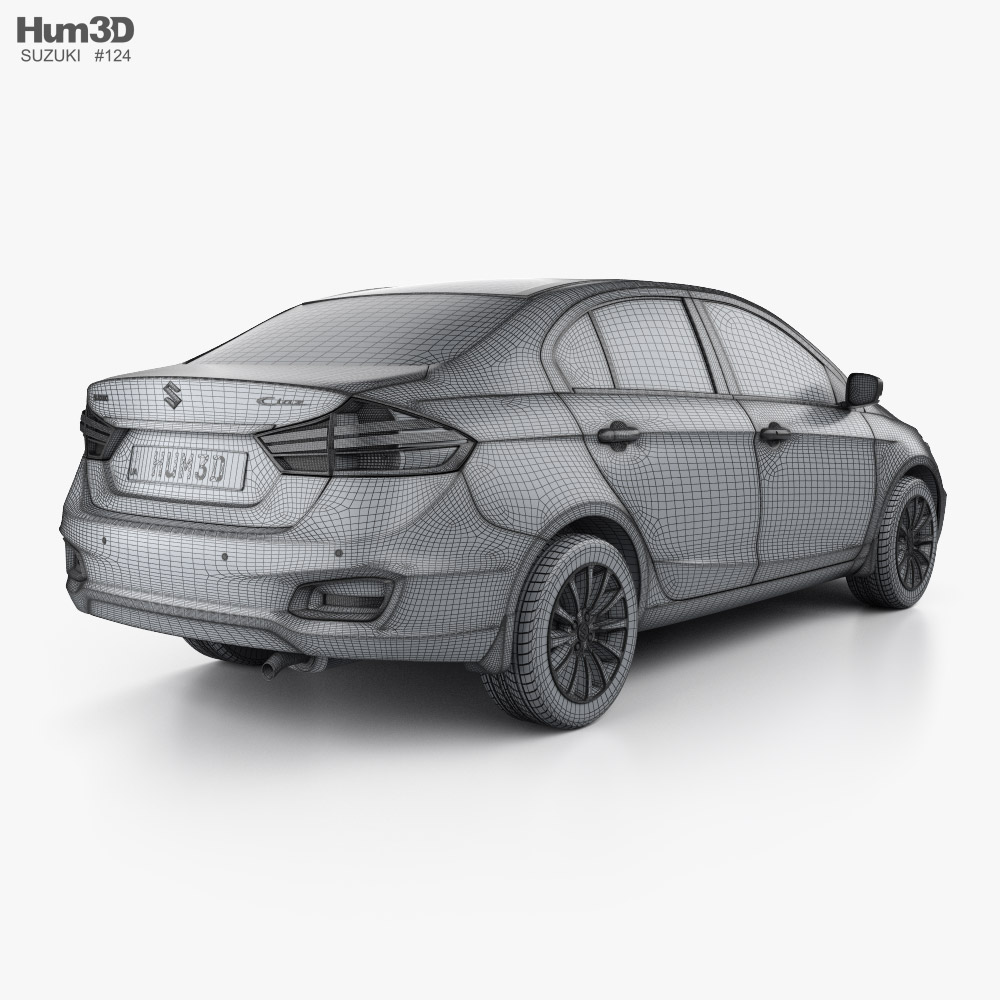 Suzuki Ciaz 2023 3D model - Download Sedan on 3DModels.org