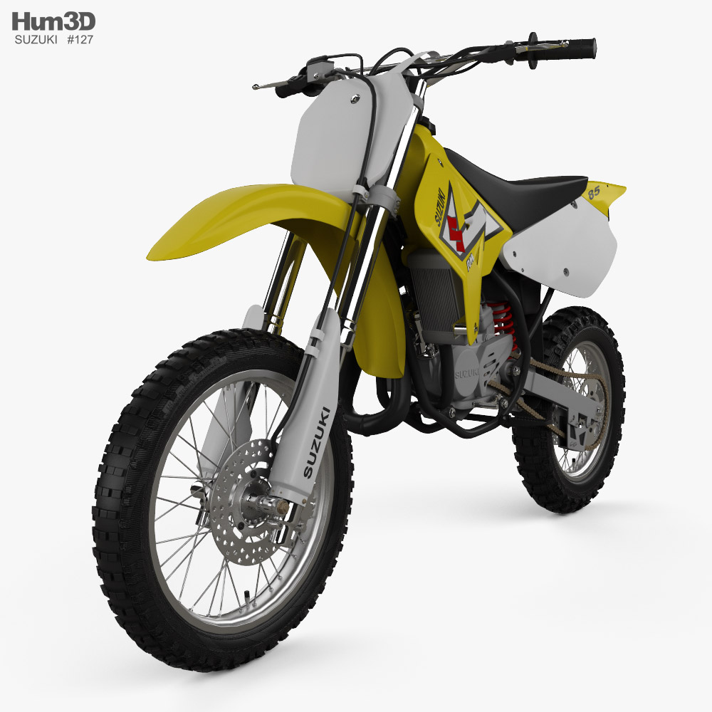 Suzuki RM85 2000 Modelo 3D - Descargar Motocicletas on 3DModels.org