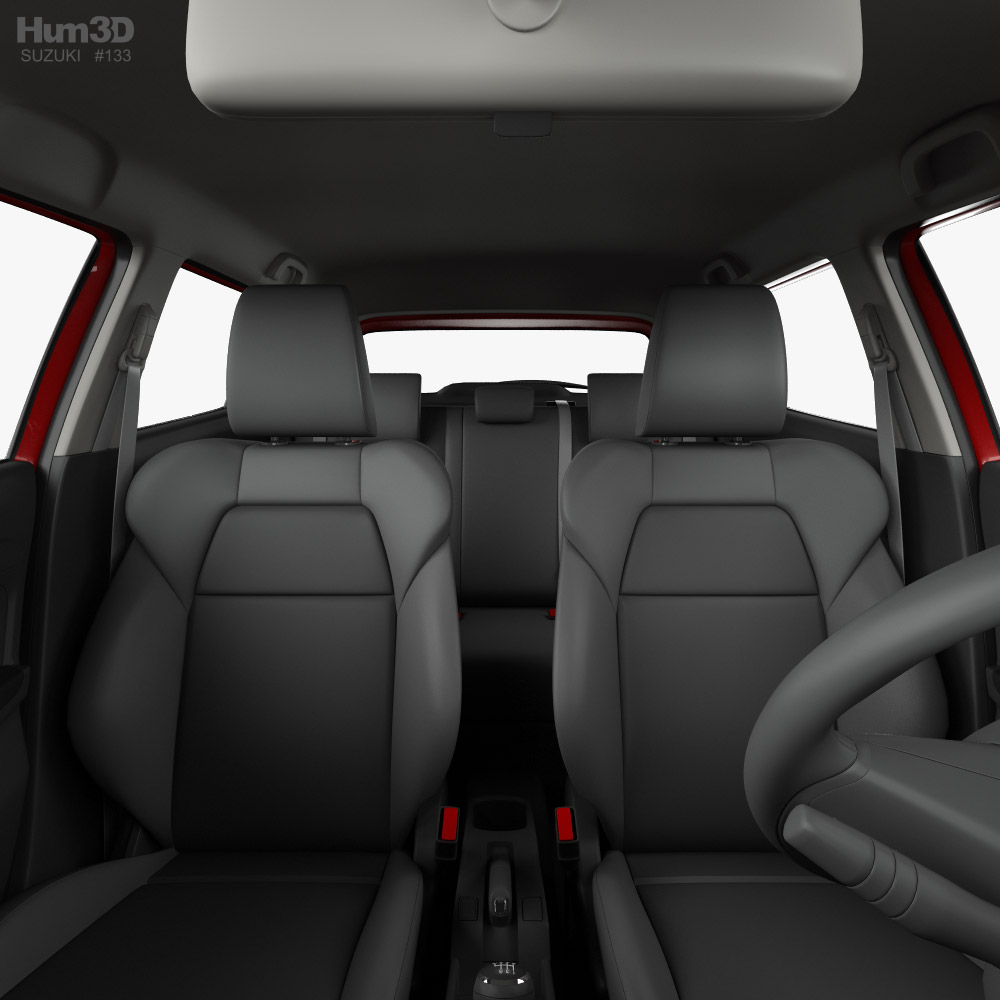 Suzuki Swift with HQ interior 2020 3D model - Download Hatchback on ...