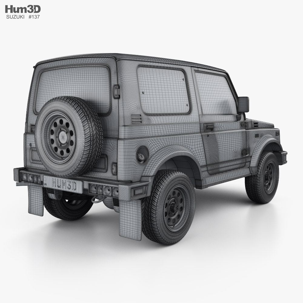 Suzuki Samurai SWB 1996 Modelo 3D - Descargar Crossover SUV activado ...