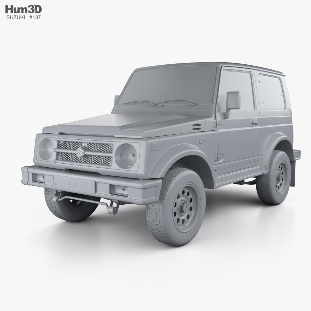 Suzuki Samurai SWB 1996 Modelo 3D - Descargar Crossover SUV activado ...