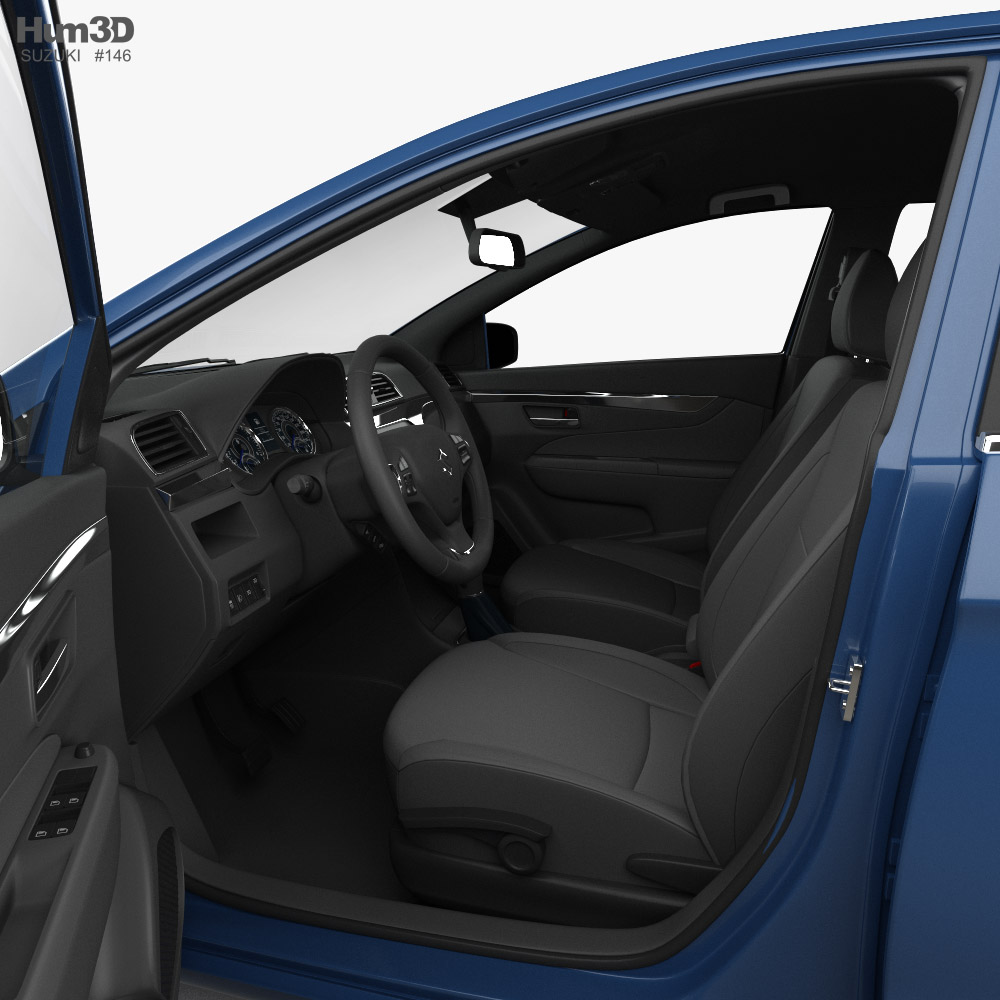 Suzuki Ciaz with HQ interior 2023 3D model - Download Sedan on 3DModels.org