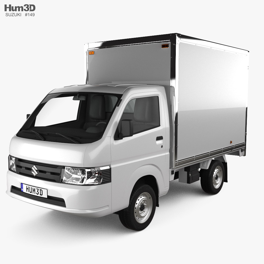 Suzuki Carry Box Truck 2022 3D model - Download Truck on 3DModels.org