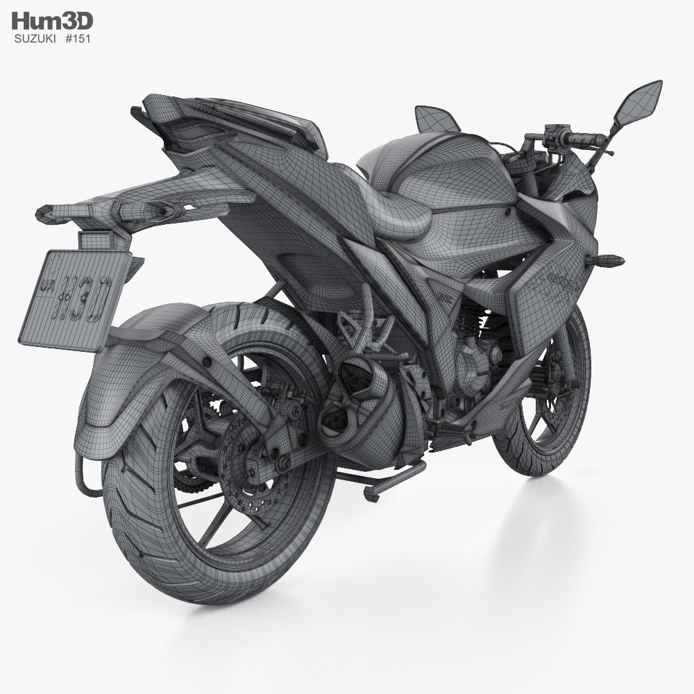 スズキ ジクサー SF 2025 3Dモデル - ダウンロード モーターサイクル on 3DModels.org