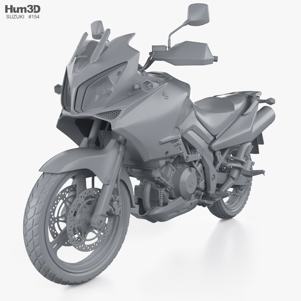 Suzuki DL 1000 Vstrom 2007 3D model - Download Motorcycle on 3DModels.org