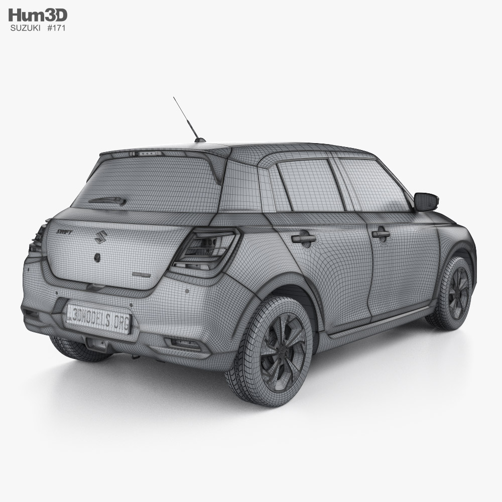 Suzuki Swift Hybrid 2025 3D model - Download Hatchback on 3DModels.org