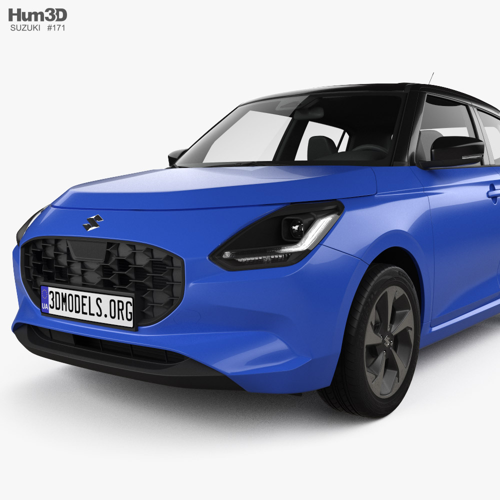 Suzuki Swift Hybrid 2025 3D model - Download Hatchback on 3DModels.org