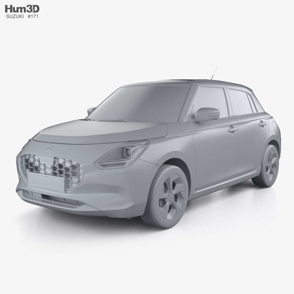 Suzuki Swift Hybrid 2025 3D model - Download Hatchback on 3DModels.org