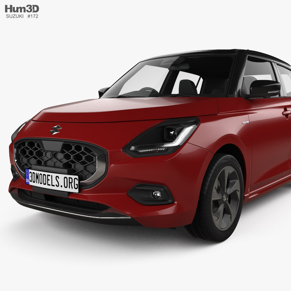 Suzuki Swift Hybrid JP-spec 2025 3D model - Download Hatchback on ...