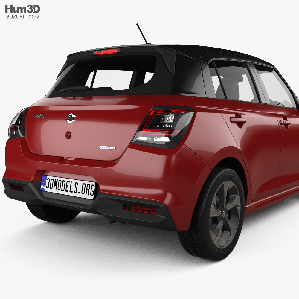 Suzuki Swift Hybrid JP-spec 2025 3D model - Download Hatchback on ...