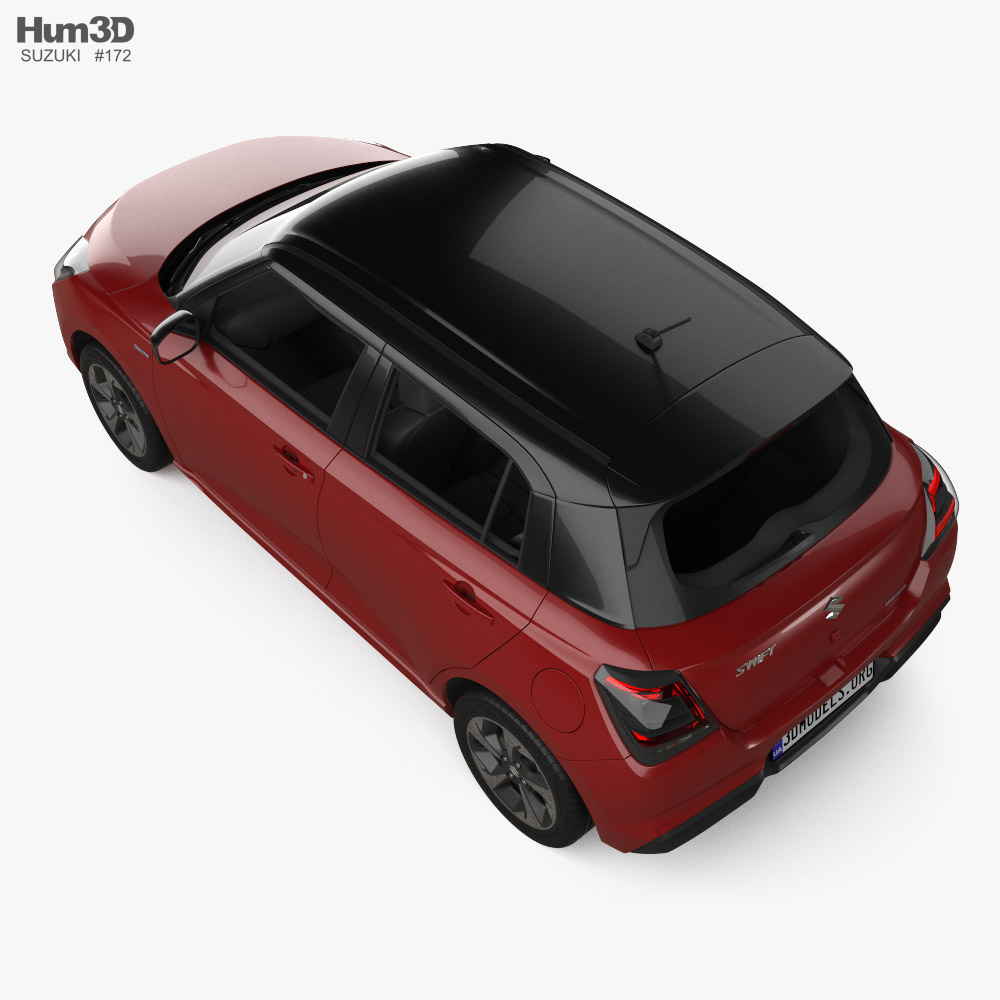 Suzuki Swift Hybrid JP-spec 2025 3D model - Download Hatchback on ...