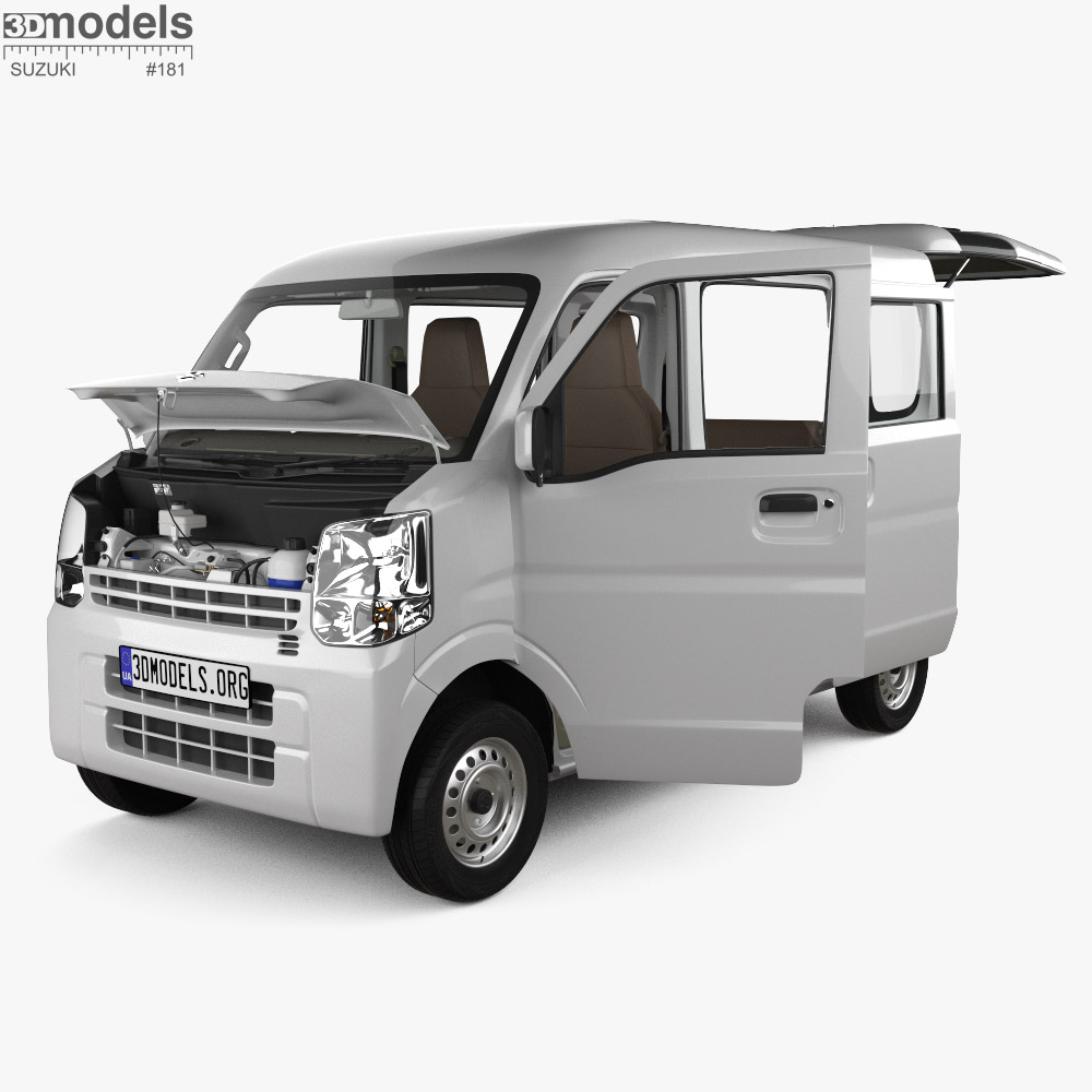 Suzuki Every with HQ interior and engine 2018 3D model - Download Van ...