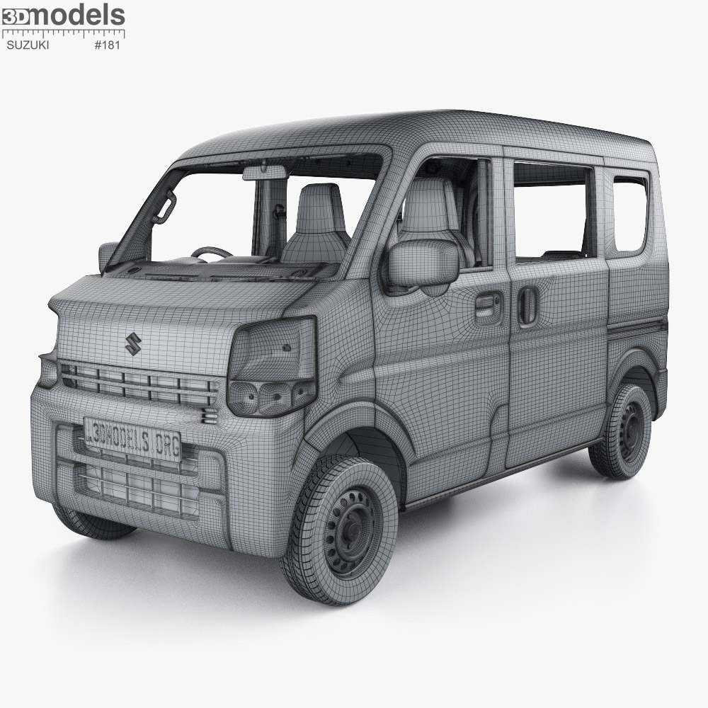 Suzuki Every with HQ interior and engine 2018 3D model - Download Van ...