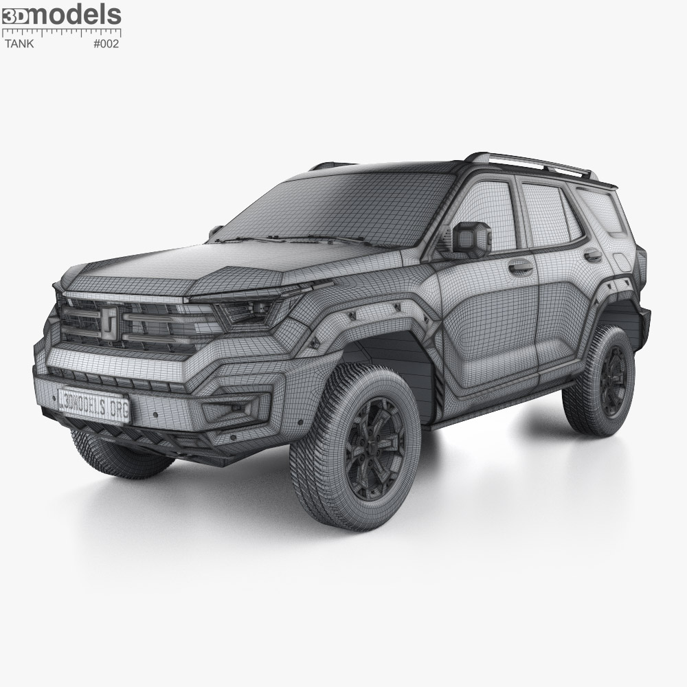 Tank 400 2025 3D model - Download Crossover SUV on 3DModels.org