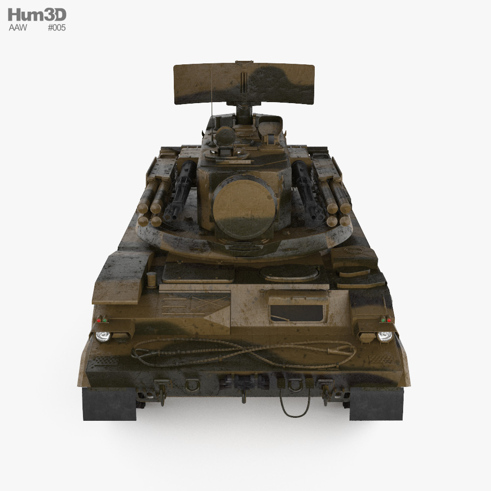 2K22 Tunguska 3D model - Download Artillery systems on 3DModels.org