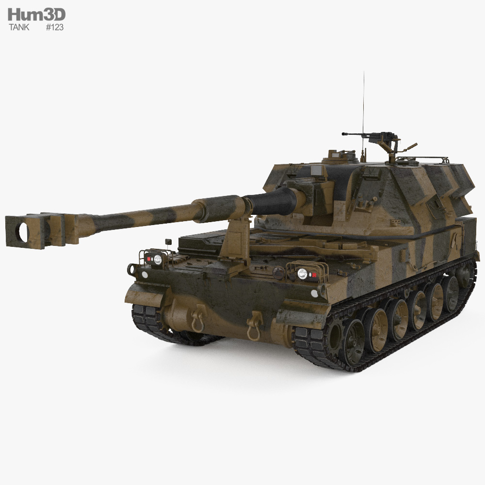 AHS Krab 3D model - Download Artillery systems on 3DModels.org