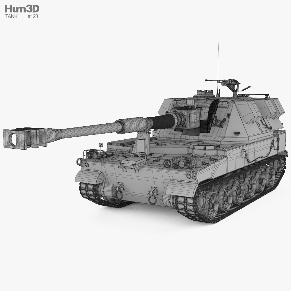 AHS Krab 3D model - Download Artillery systems on 3DModels.org