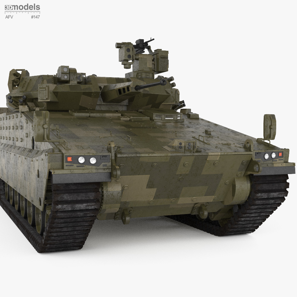 AS21 레드백 보병 전투 차량 3D 모델 - 다운로드 전투 차량 on 3DModels.org