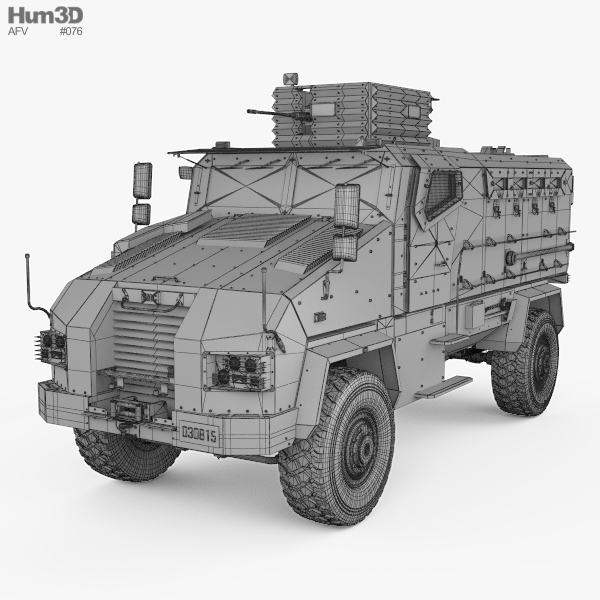 BMC Kirpi MRAP 3D model - Download Fighting Vehicle on 3DModels.org