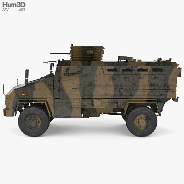 BMC Kirpi MRAP 3D model - Download Fighting Vehicle on 3DModels.org