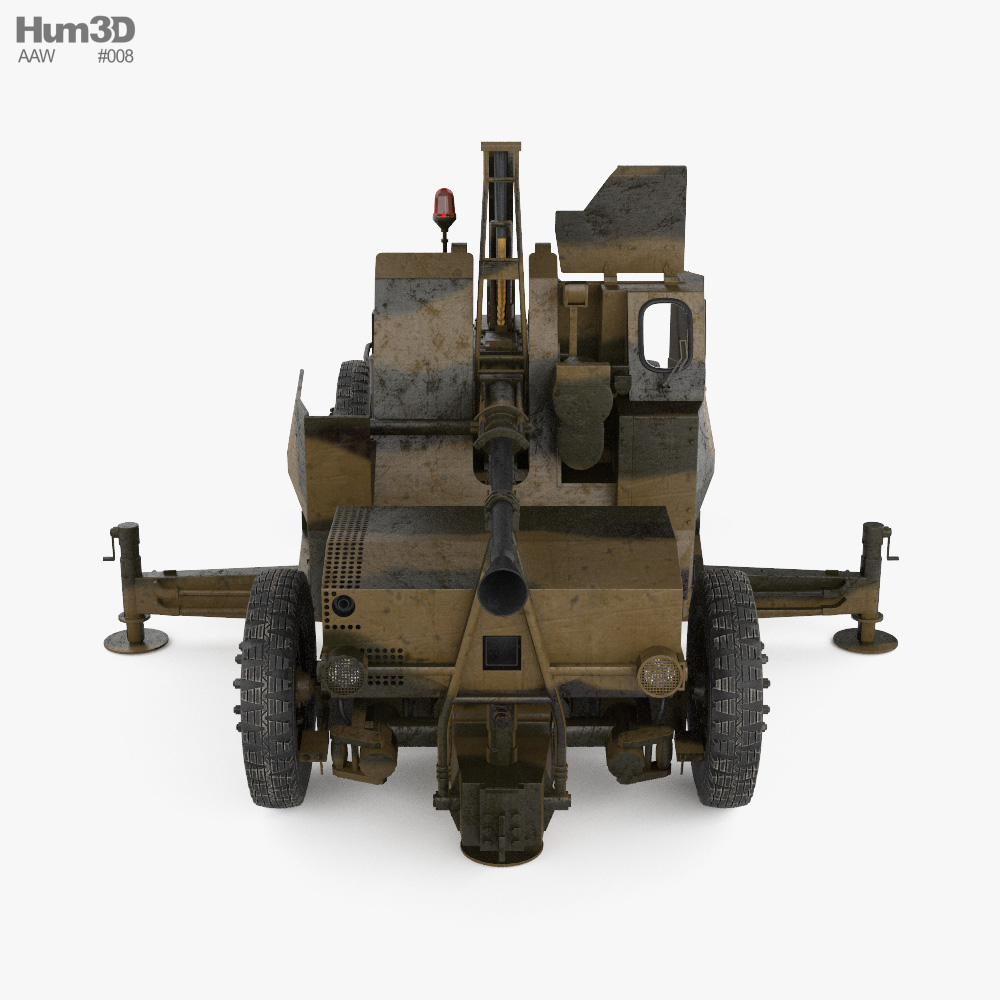 Bofors 40 mm Automatic Gun L 70 3D model - Download Gun on 3DModels.org