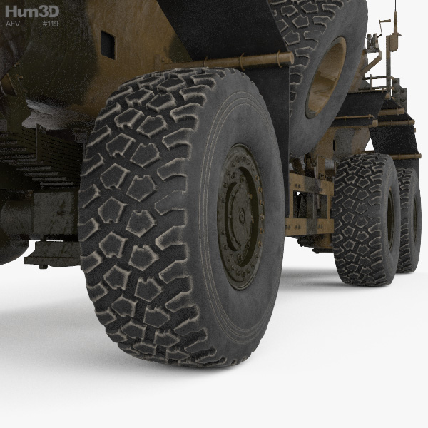 Buffalo Mine Protected Vehicle 3D model - Download Fighting Vehicle on ...